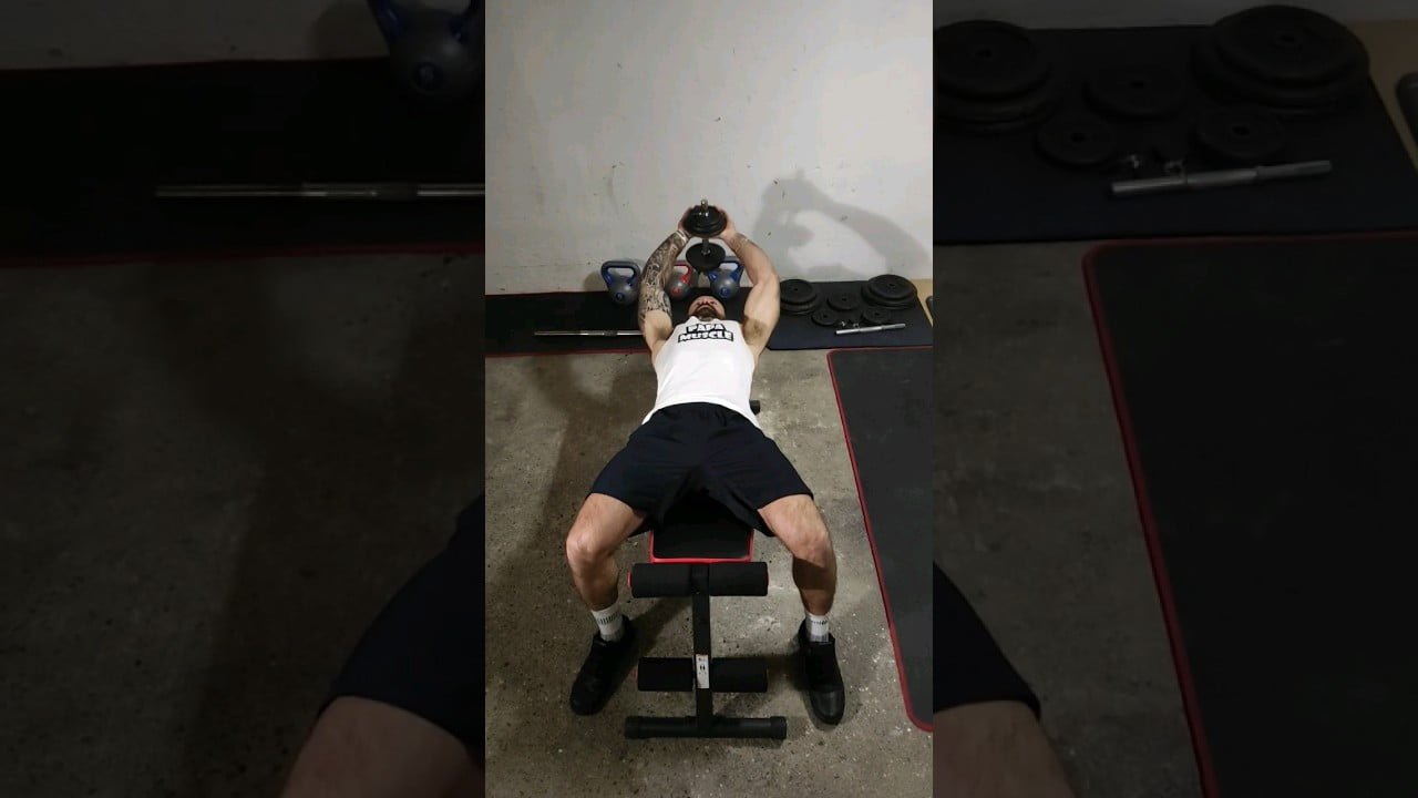 Pull over couché haltère (lying dumbbell pullover) [VIDÉO] | Papa Muscle