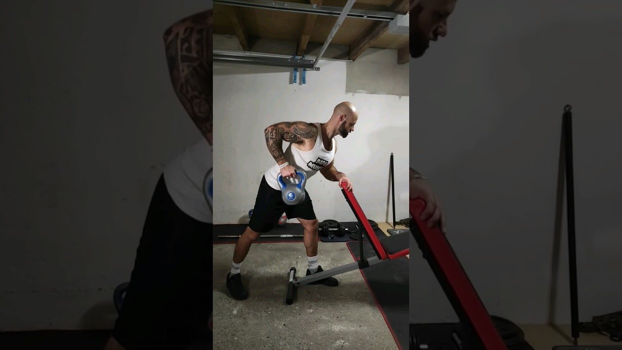 Rowing Kroc kettlebell (kettlebell Kroc row) [VIDÉO] | Papa Muscle