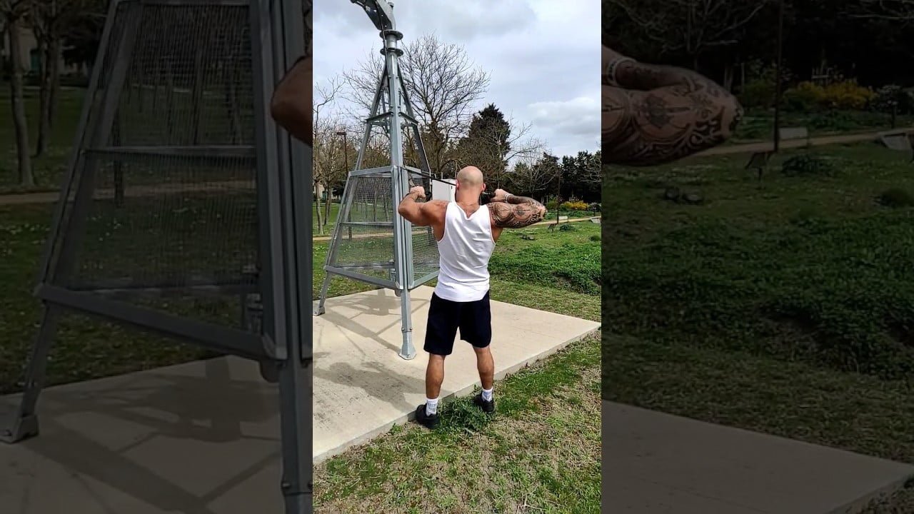 Face pull TRX alterné (alternating TRX face pull) [VIDÉO] | Papa Muscle